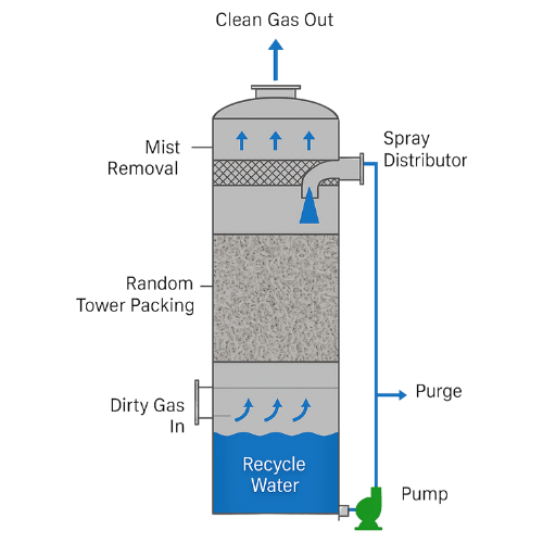 Scrubbing Towers | Particle & Gas Control | MXD Process